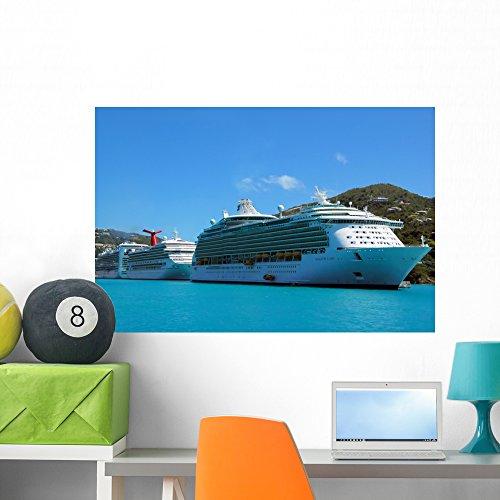 Wallmonkeys Cruise Ship Wall Decal Peel and Wallmonkeys
